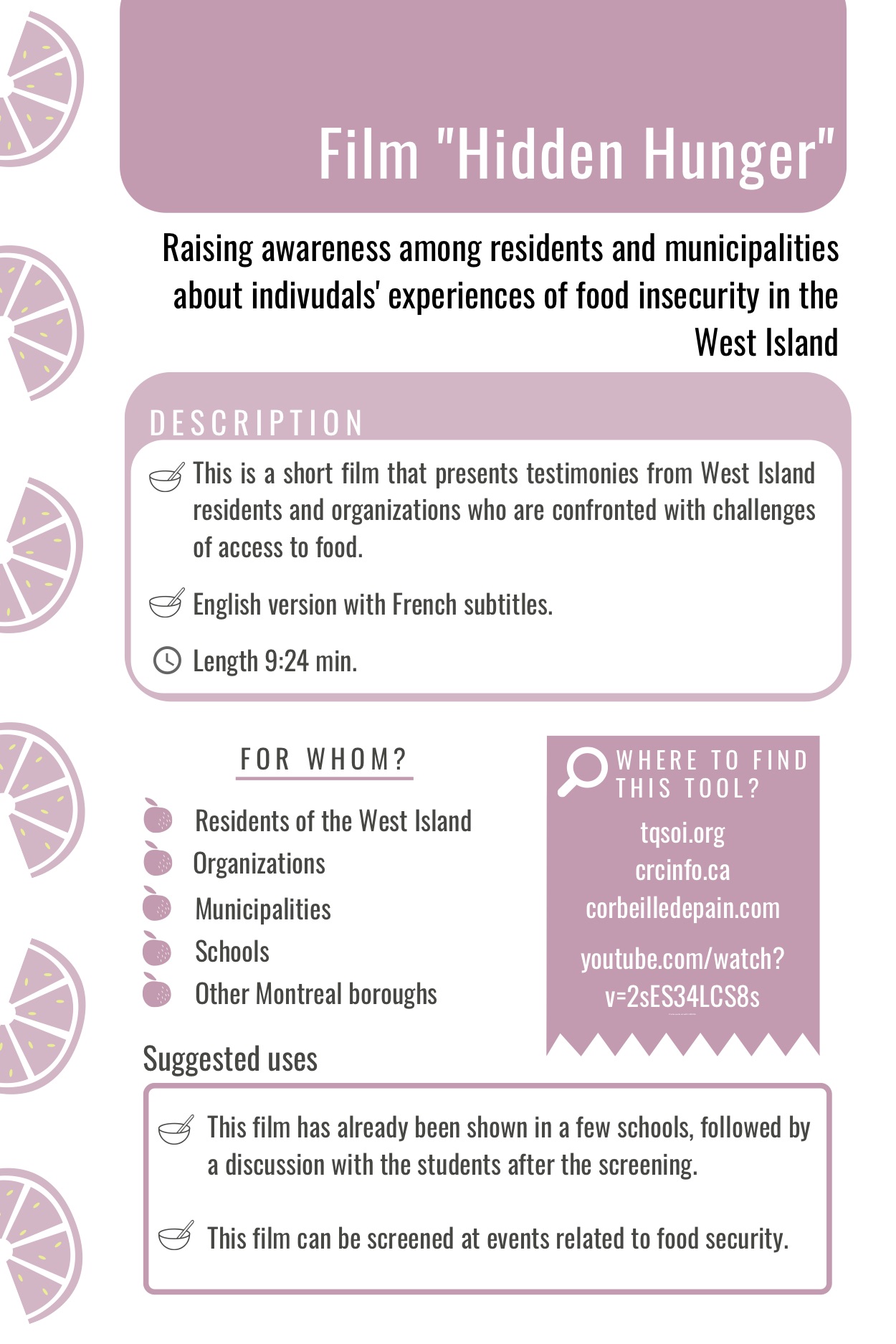 Food Security Toolbox - TQSOI